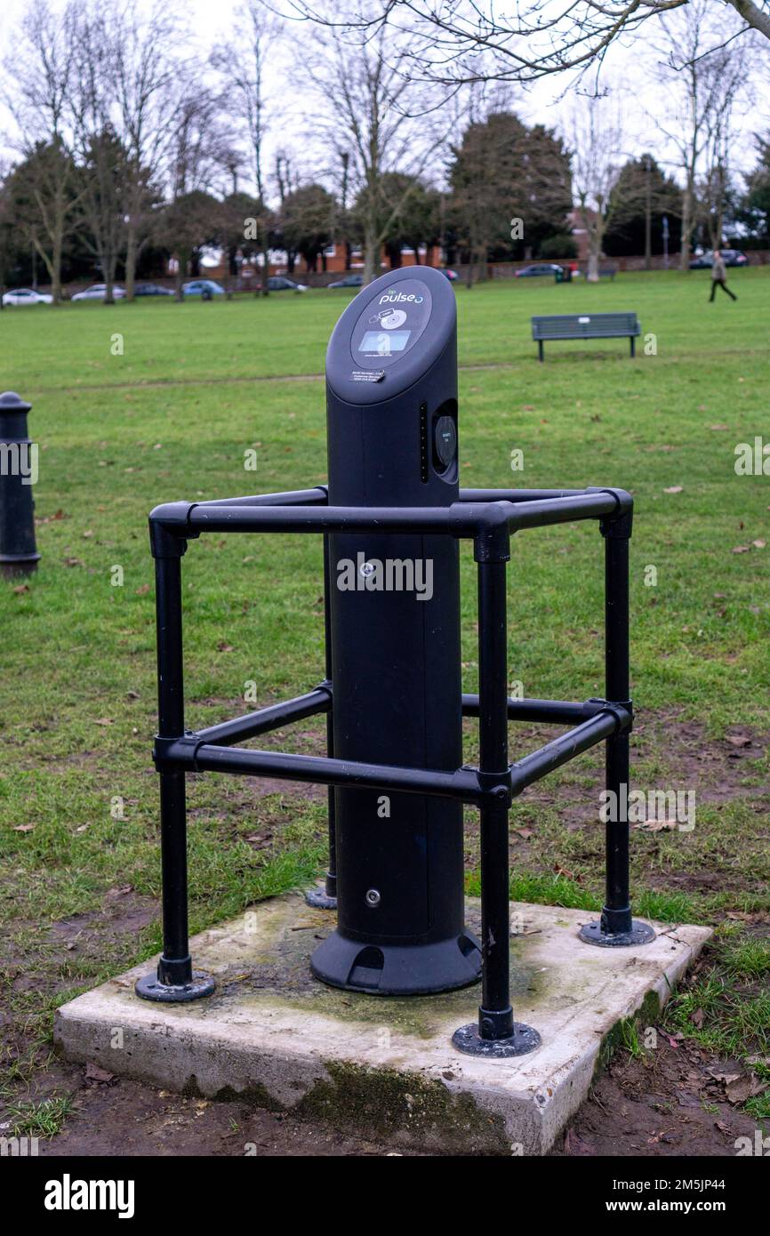 Electric vehicle (EV) charging point BP Pulse in Saffron Walden, Essex ...