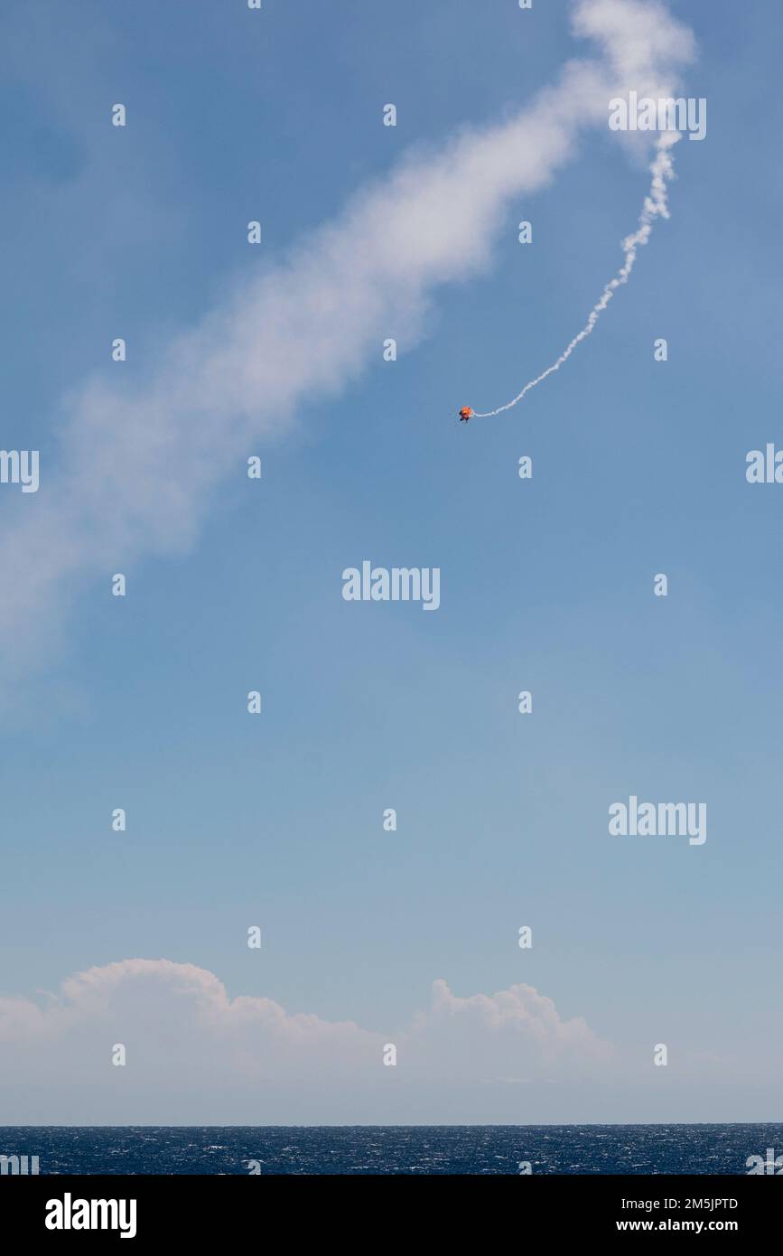 An FIM-92 Stinger missile shoots down an unmanned aerial system 2 ...