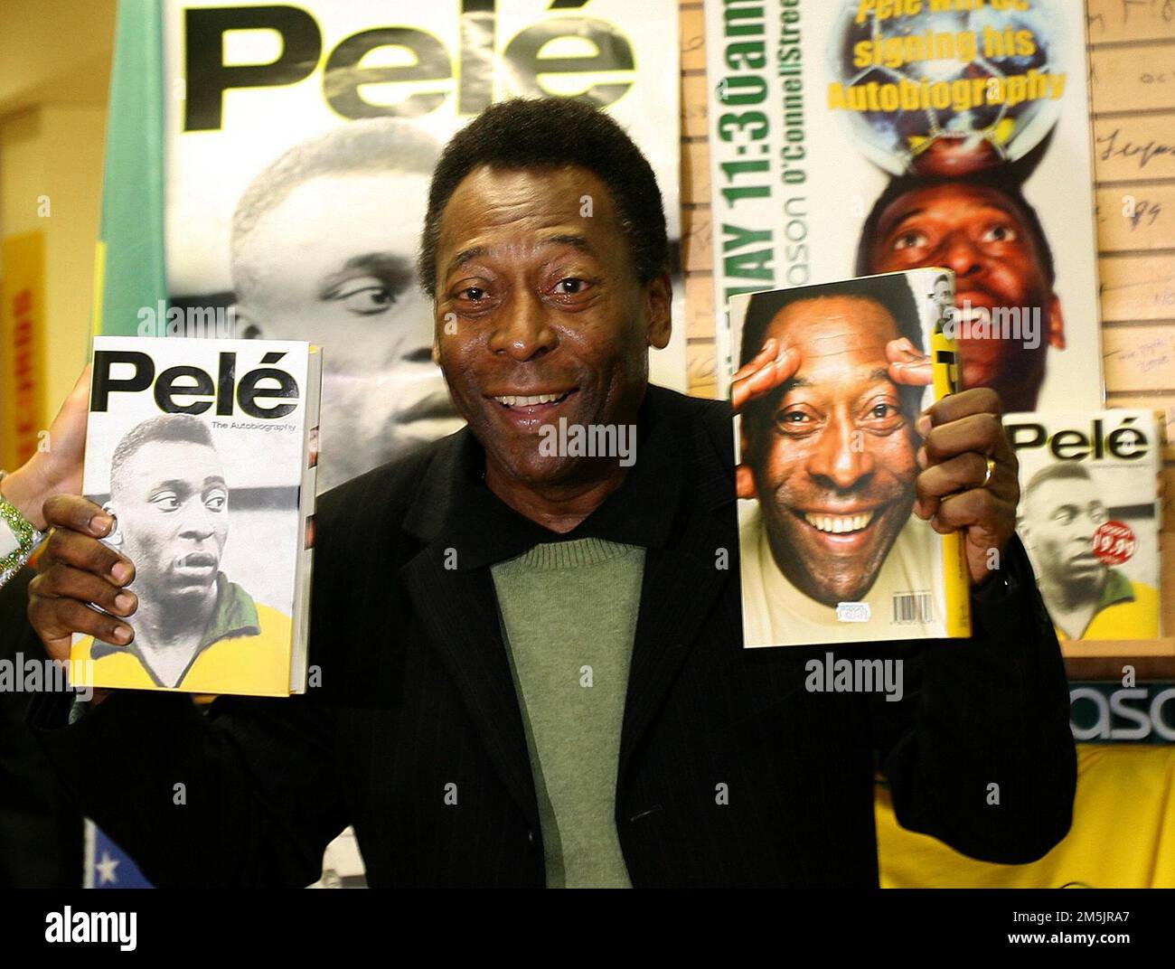 File photo dated 20-05-2006 of Brazil football legend Pele with his ...