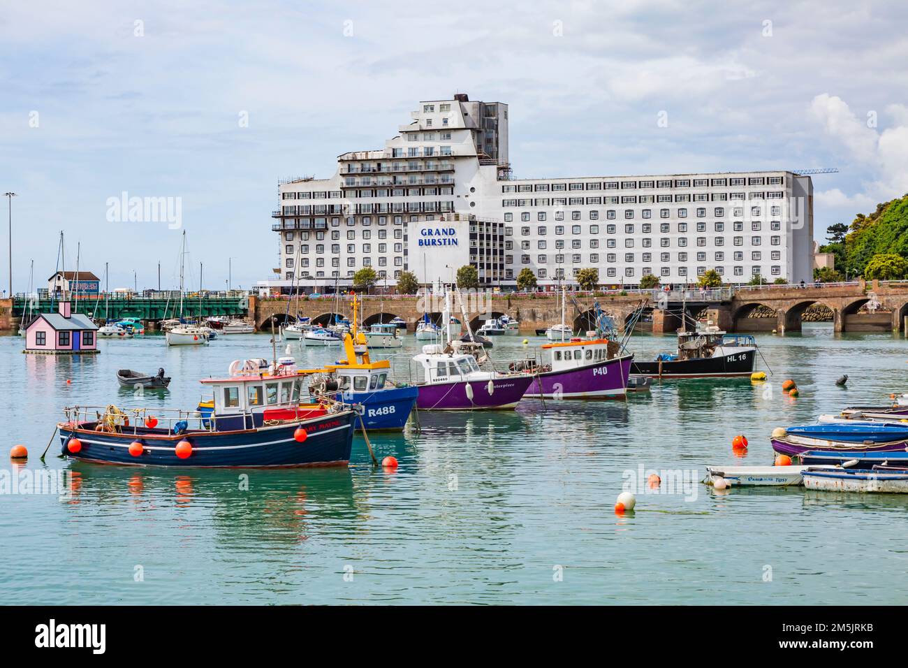 Folkestone`s Burstin Hotel Stock Photo - Alamy
