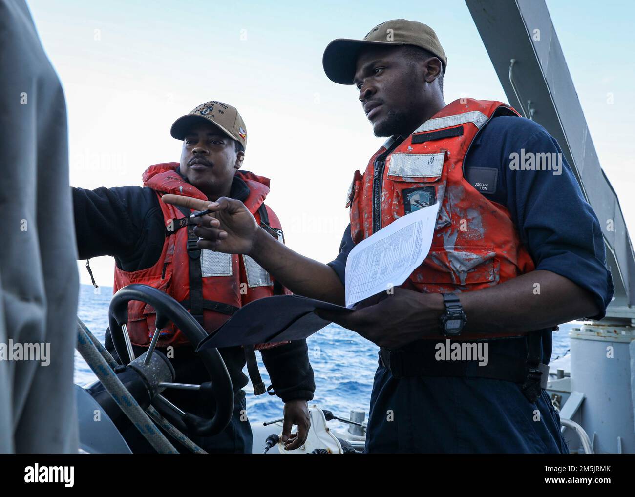 ATLANTIC OCEAN (March 20, 2022) – Boatswain's Mate 2nd Class Robert ...