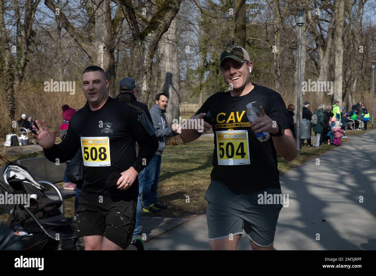 Lt. Col. Nick Ryan and Maj. Kurt Hunt maintain high spirits wile ...