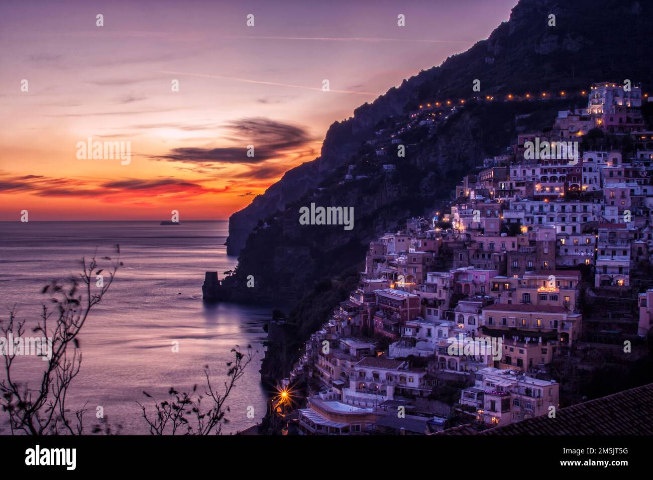 Port of village positano hi-res stock photography and images - Alamy