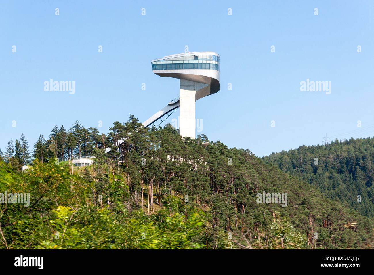 A beautiful shot of Bergisel Ski Jump in Innsbruck, Austria Stock Photo ...