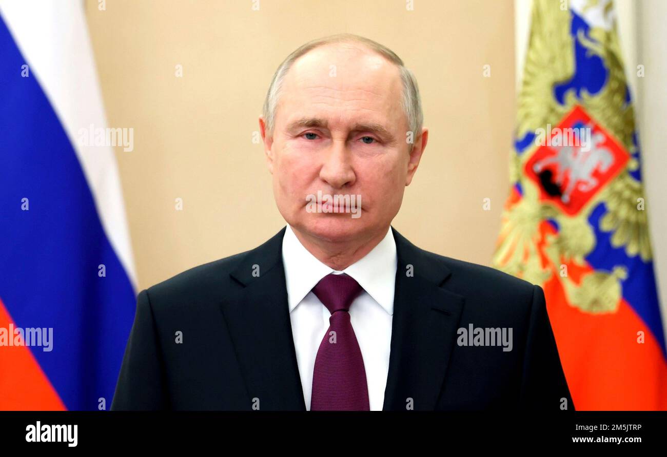 Novo-Ogaryovo, Russia. 27 December, 2022. Russian President Vladimir ...