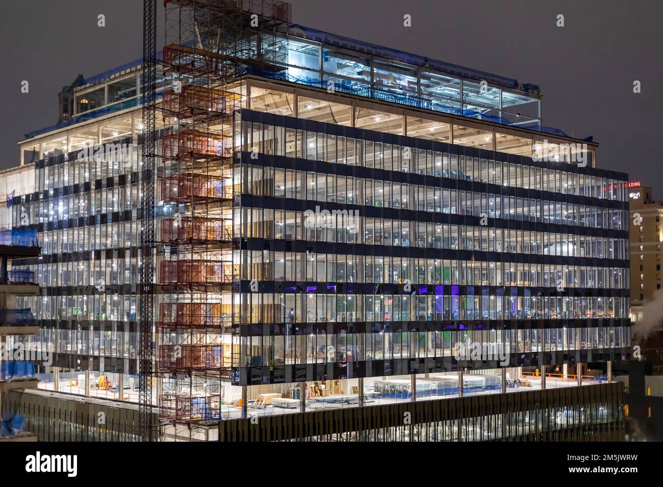 Detroit, Michigan - Construction of a skyscraper that will be one of ...