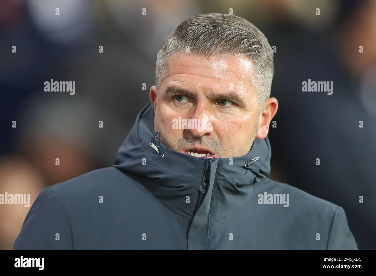 Ryan Lowe Manager of Preston North End during the Sky Bet Championship ...