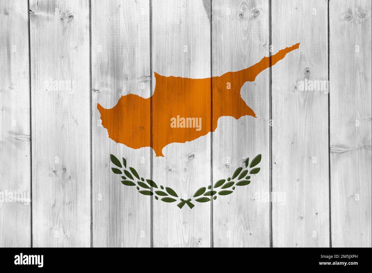 Flag of Cyprus on a textured background. conceptual collage Stock Photo ...