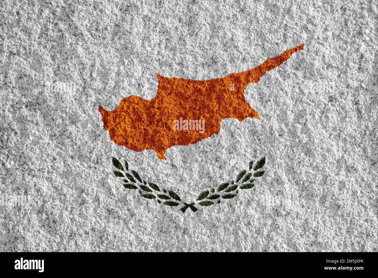Flag of Cyprus on a textured background. conceptual collage Stock Photo ...