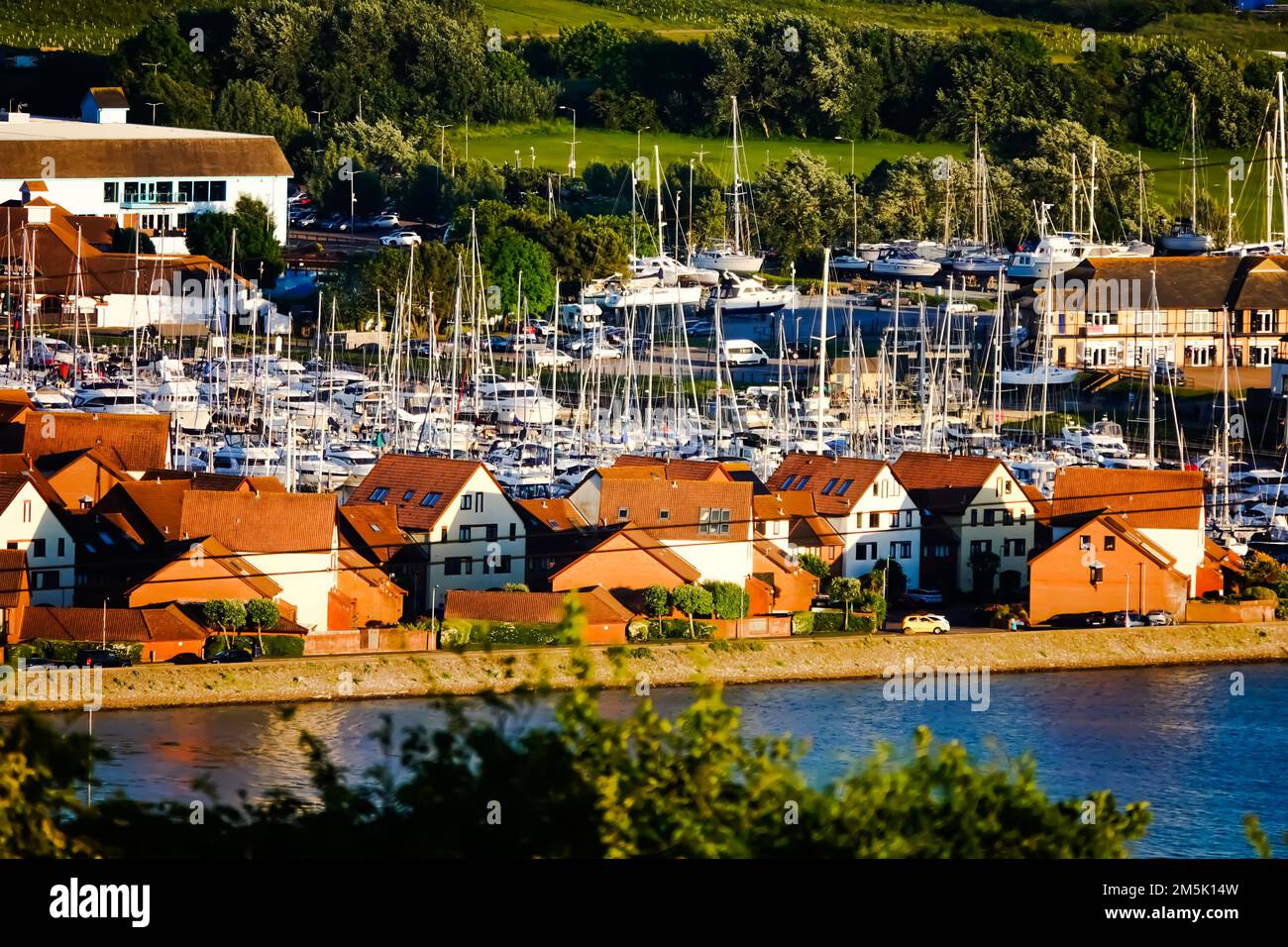 Small houses near the port of the sea Stock Photo - Alamy