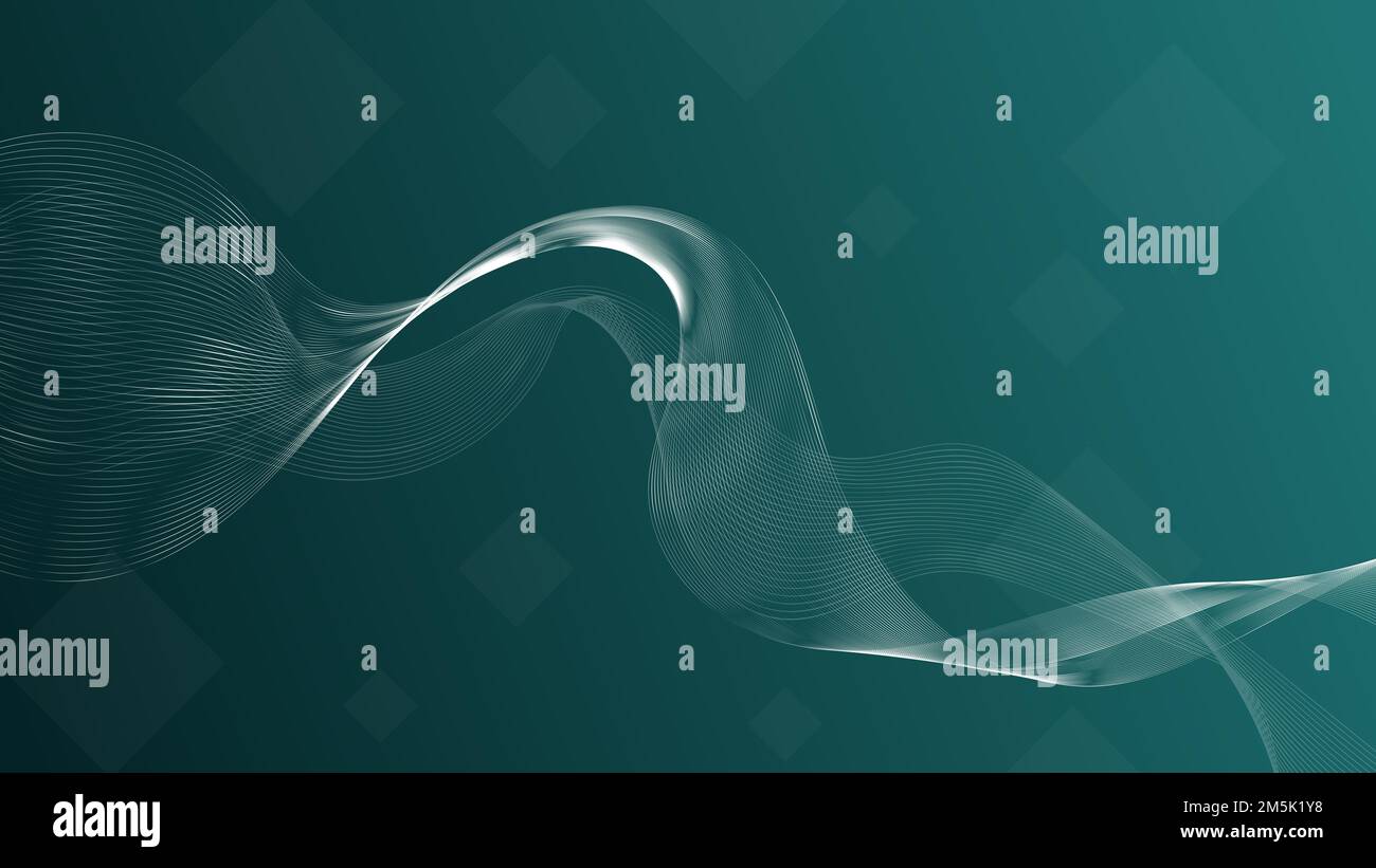 The green background with wavy lines and diamond shapes - a modern ...