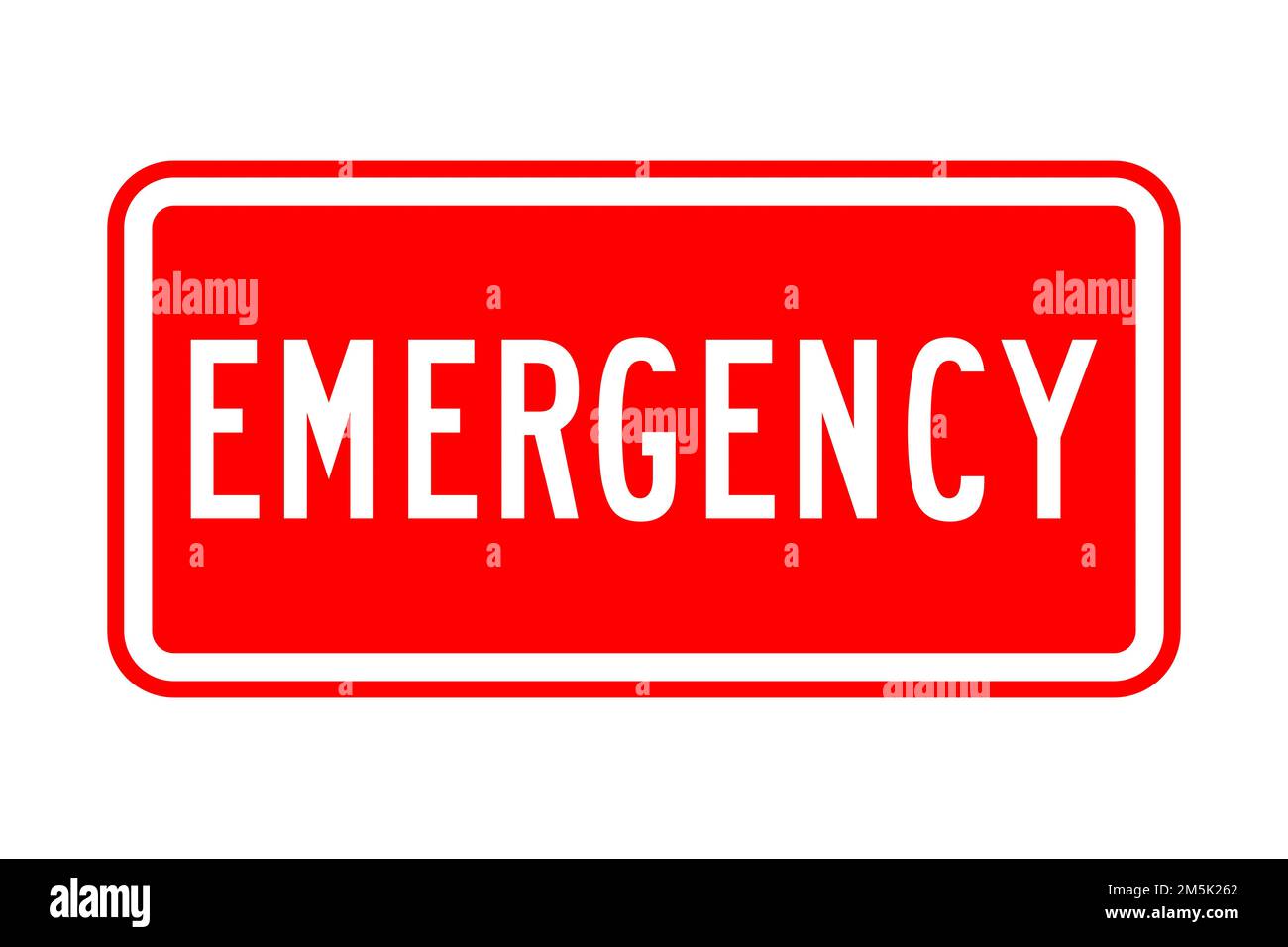 Emergency road sign icon Stock Photo - Alamy