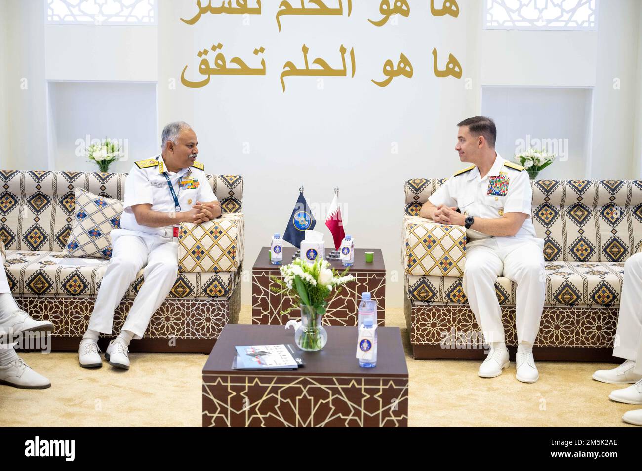 220321-N-OC333-1127 DOHA, Qatar (March 21, 2022) Vice Adm. Brad Cooper ...