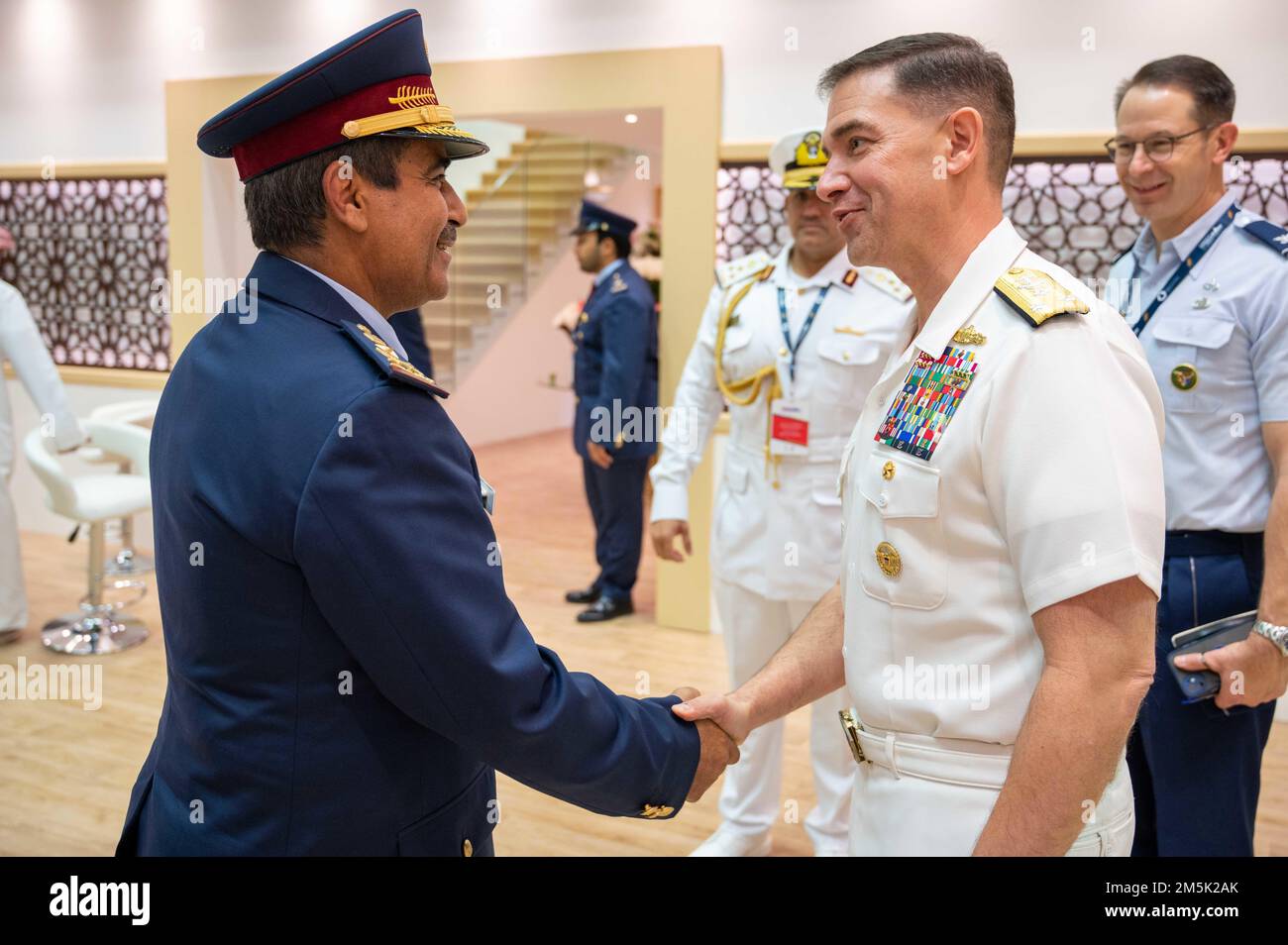 220321-N-OC333-1174 DOHA, Qatar (March 21, 2022) Vice Adm. Brad Cooper, commander of U.S. Naval ...