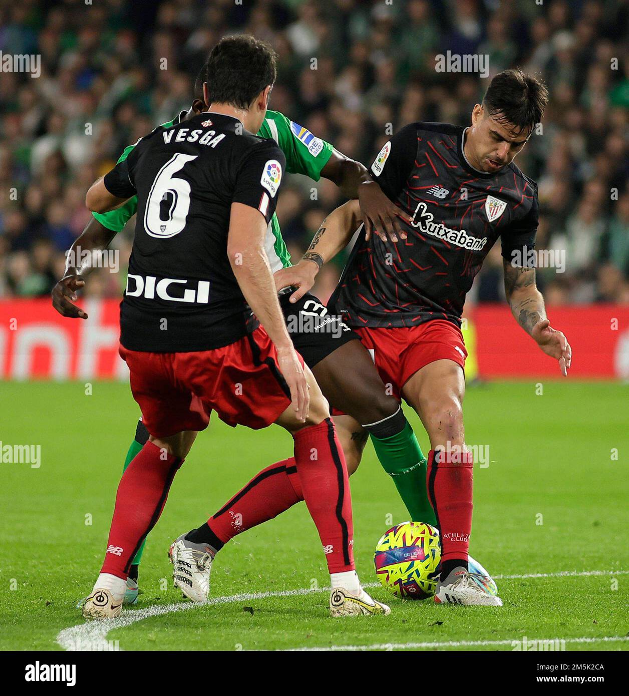 Spanish La Liga soccer match Betis vs Athletic Club Bilbao at Benito ... Spanish La Liga soccer match Betis vs Athletic Club Bilbao at Benito ...