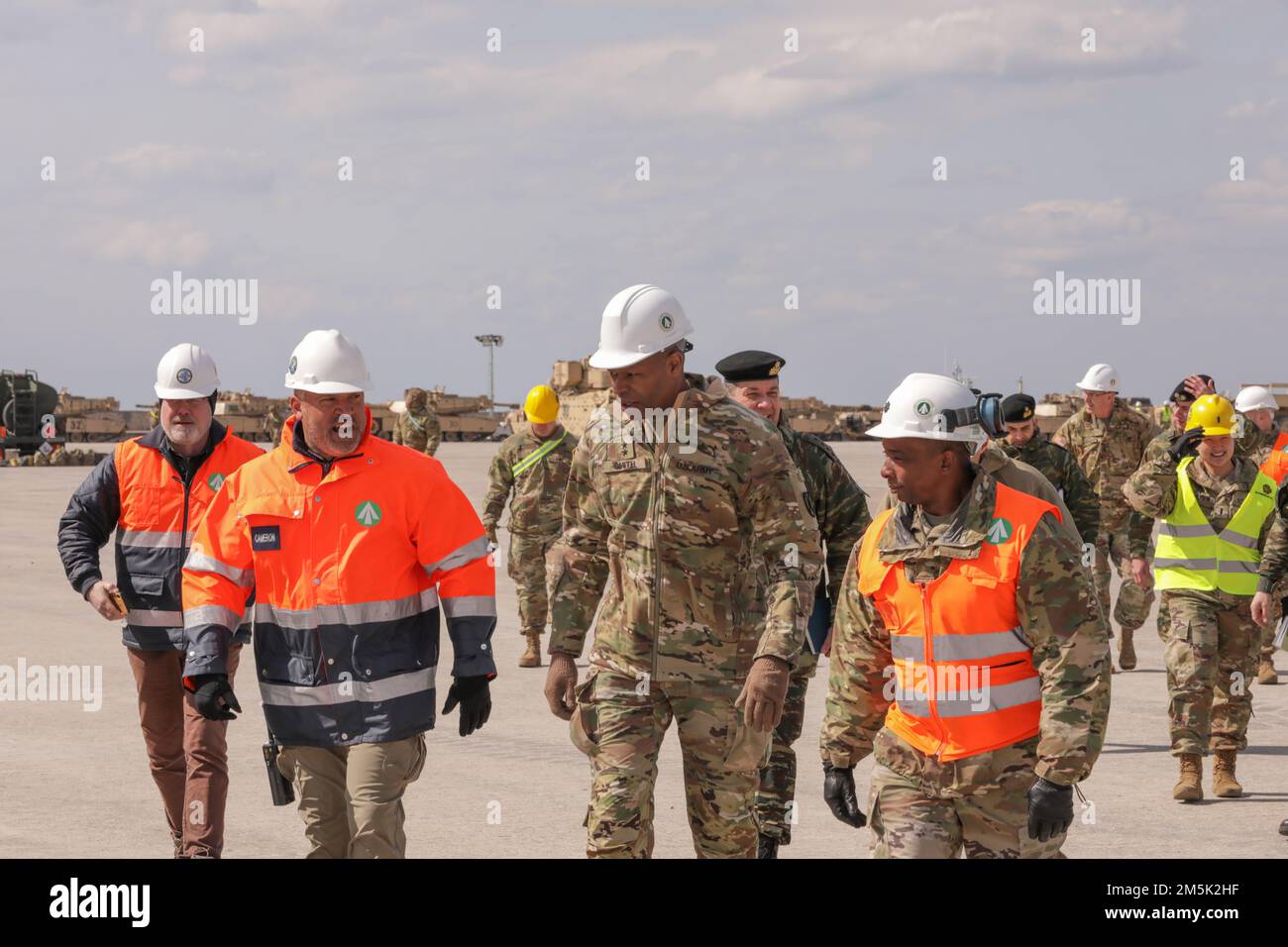 U.S. Army Maj. Gen. James Smith (center), commander of 21st Theater ...
