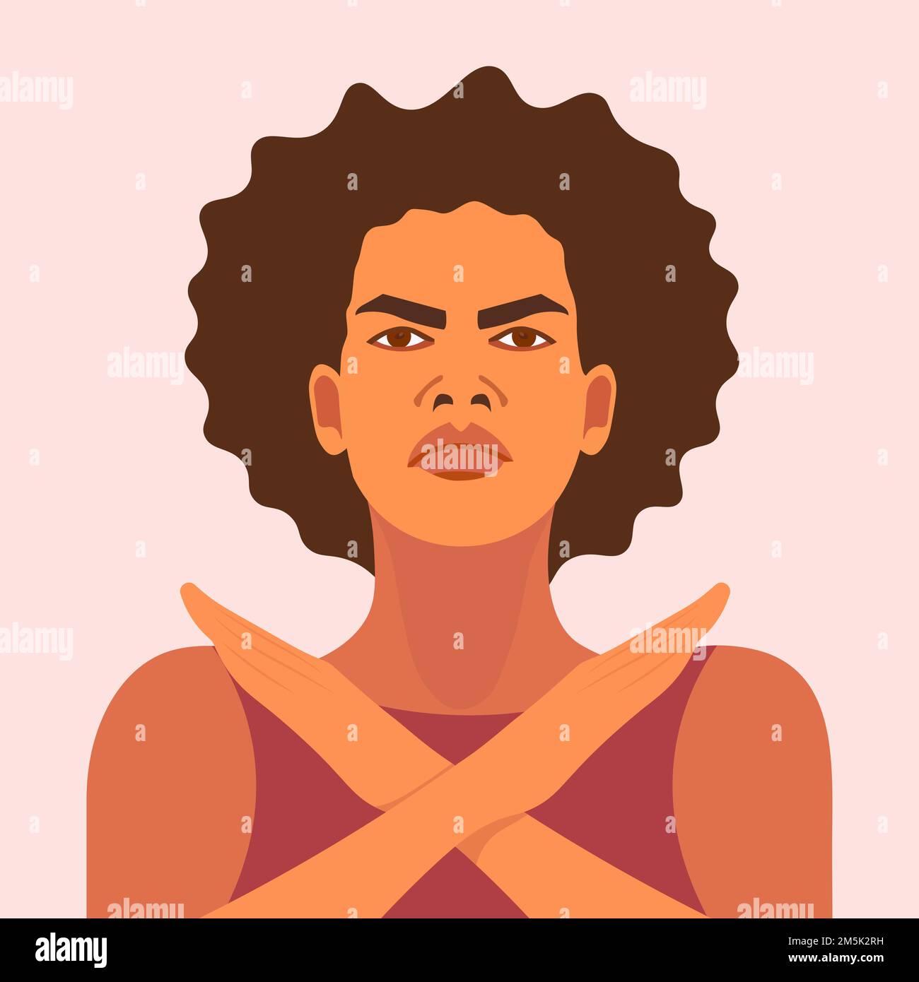 Protest, ban, refusal and rejection sign. Break the bias campaign ...