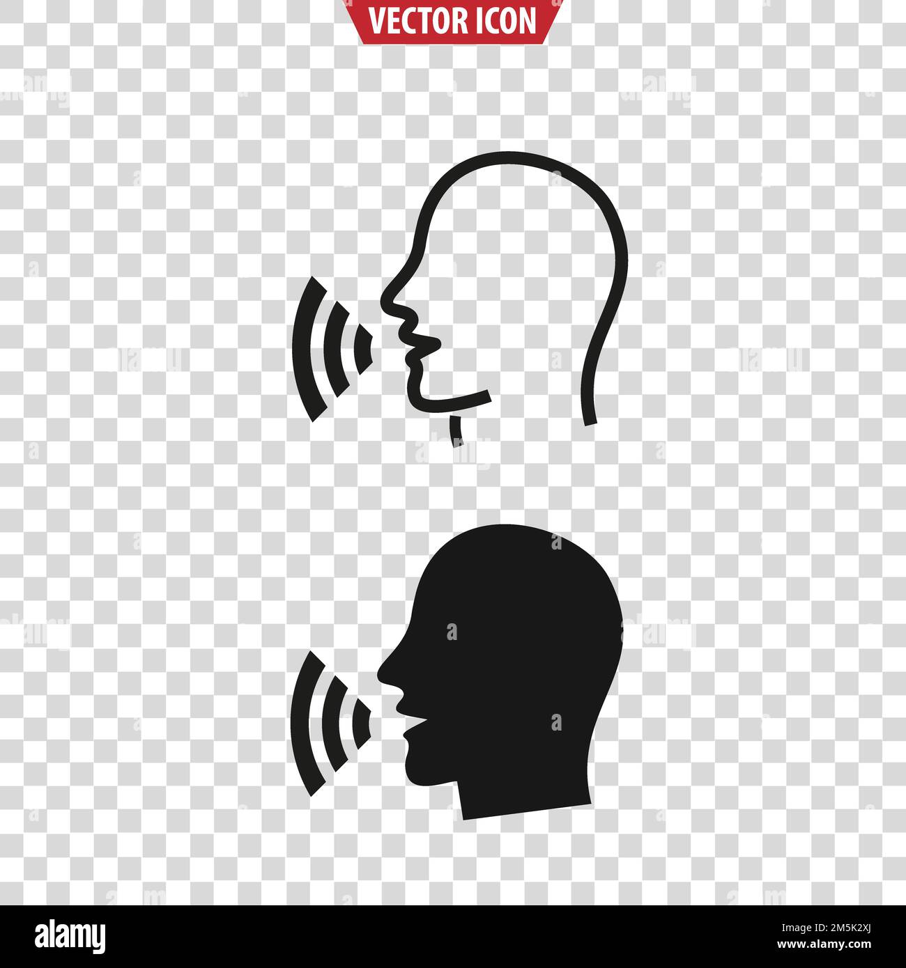 Talking head icon hi-res stock photography and images - Alamy