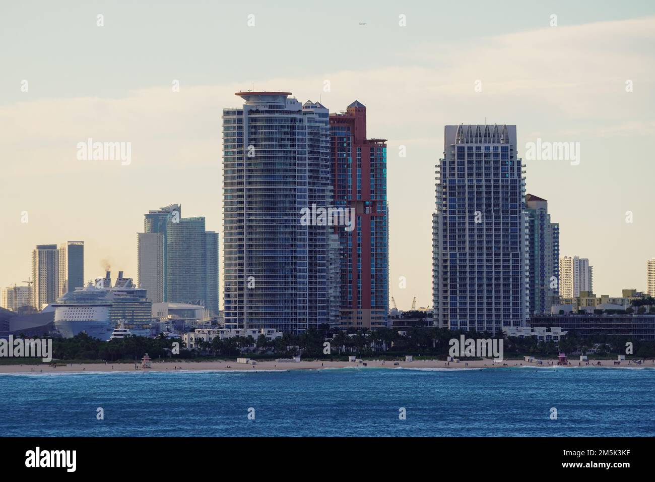 Miami, FL USA - 12 12 2022: Beautiful aerial panoramic view of the city ...