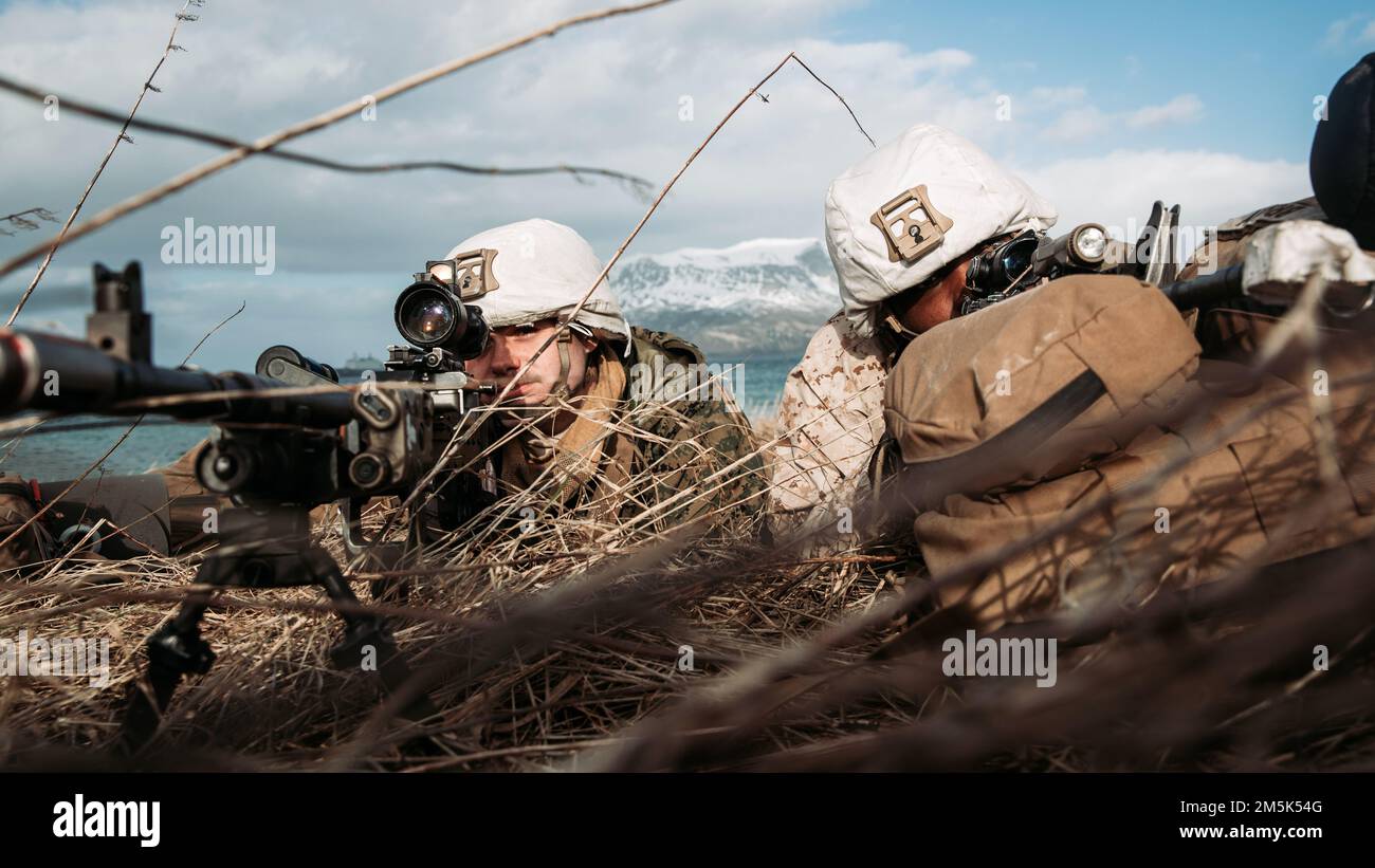 U.S. Marine Corps Lance Cpl. Eric Emory, left, and Lance Cpl. Malik ...
