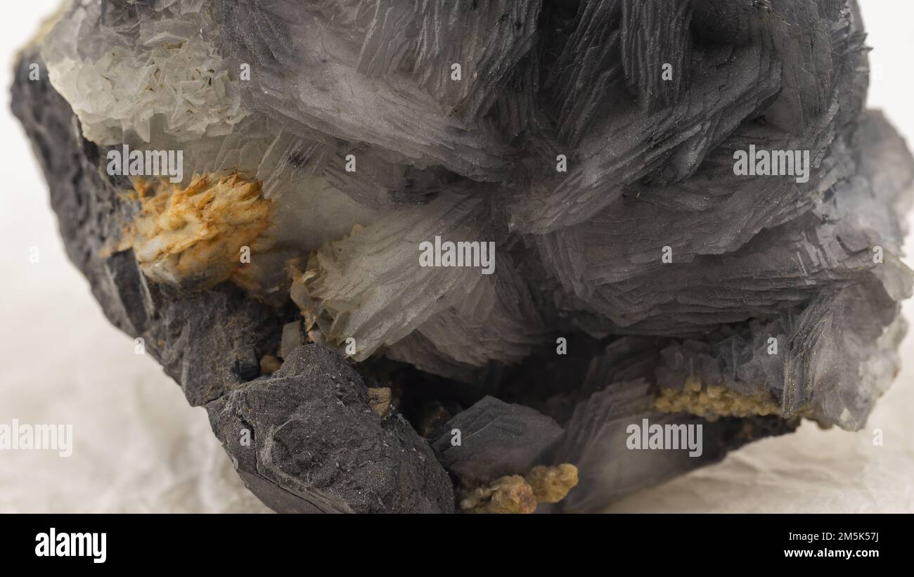 Barite mineral specimen. Rock sample, mineral collection Stock Photo ...