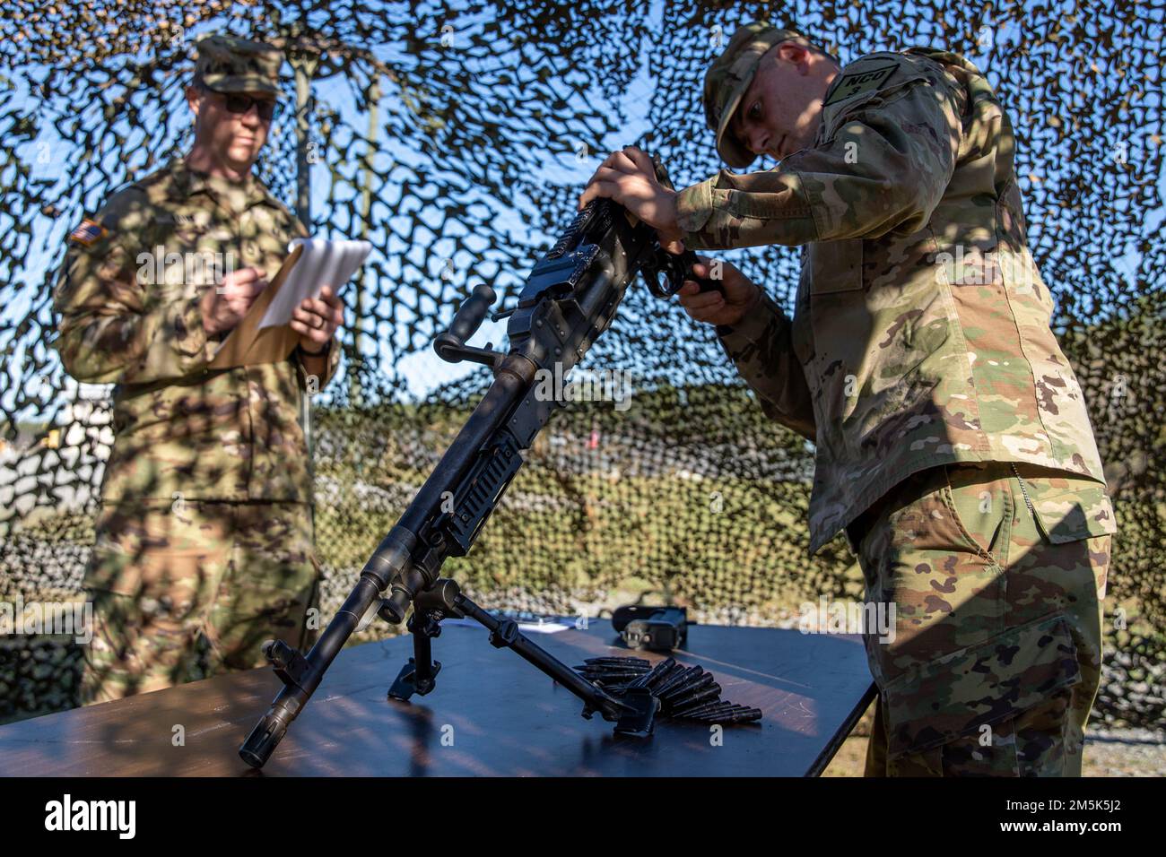 U.S. Army Staff Sgt. Jacob Engstrom, a parachute rigger representing ...