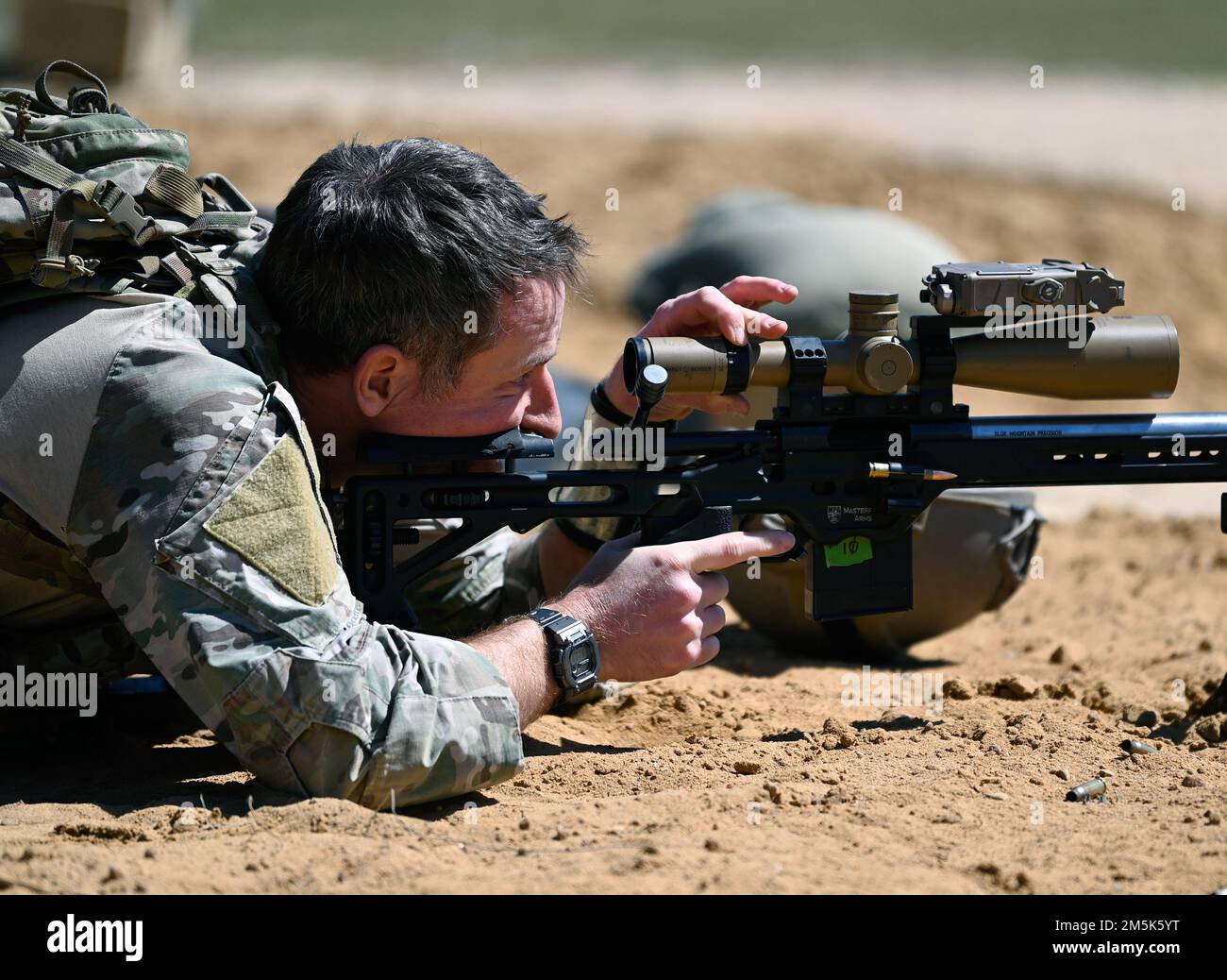 A competitor in the United States Army Special Operations Command ...
