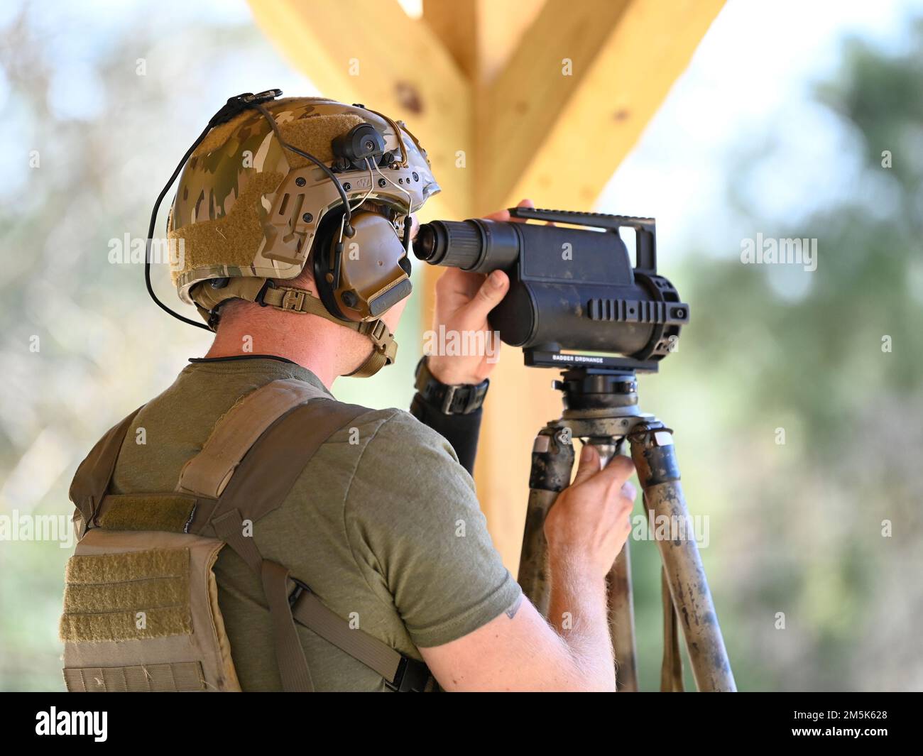 A competitor in the United States Army Special Operations Command ...