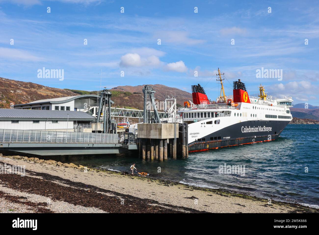 Caledonian MacBrayne,CalMac,ferries,ferry,at,Ullapool,harbour,Highland ...