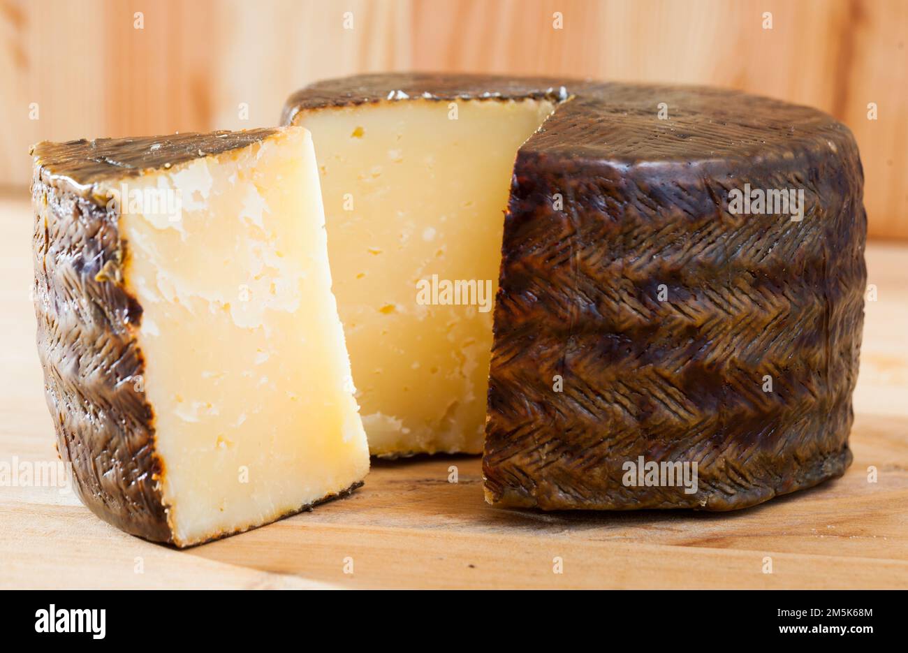 Spanish Manchego cheese Stock Photo - Alamy