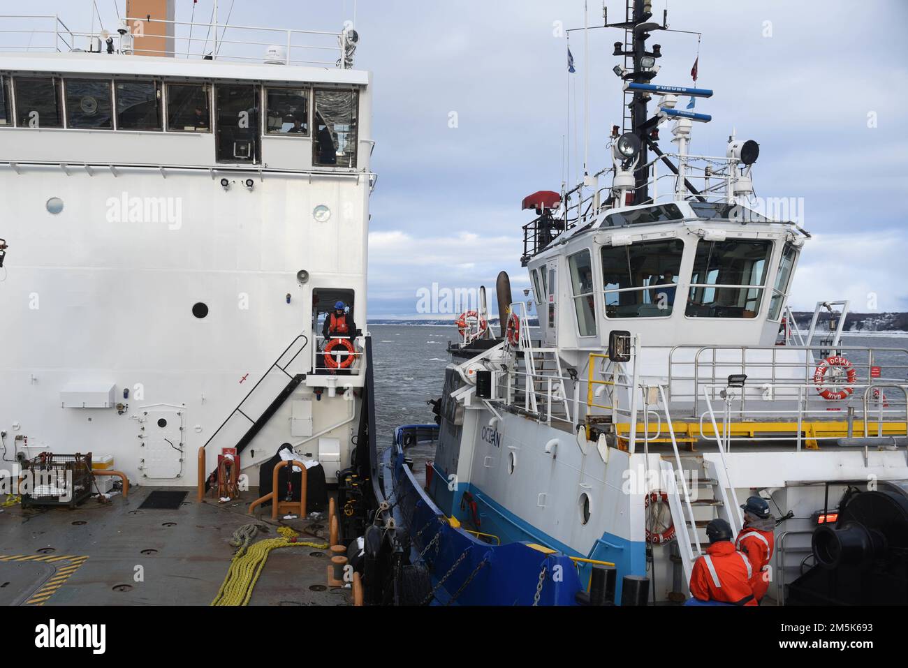U.S. Coast Guard Seaman Merek Avery aboard Coast Guard Cutter Spar ...