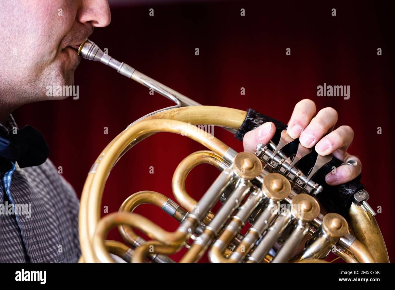 U.S. Air Force Staff Sgt. Nathan Owen, a horn player for the Winds ...