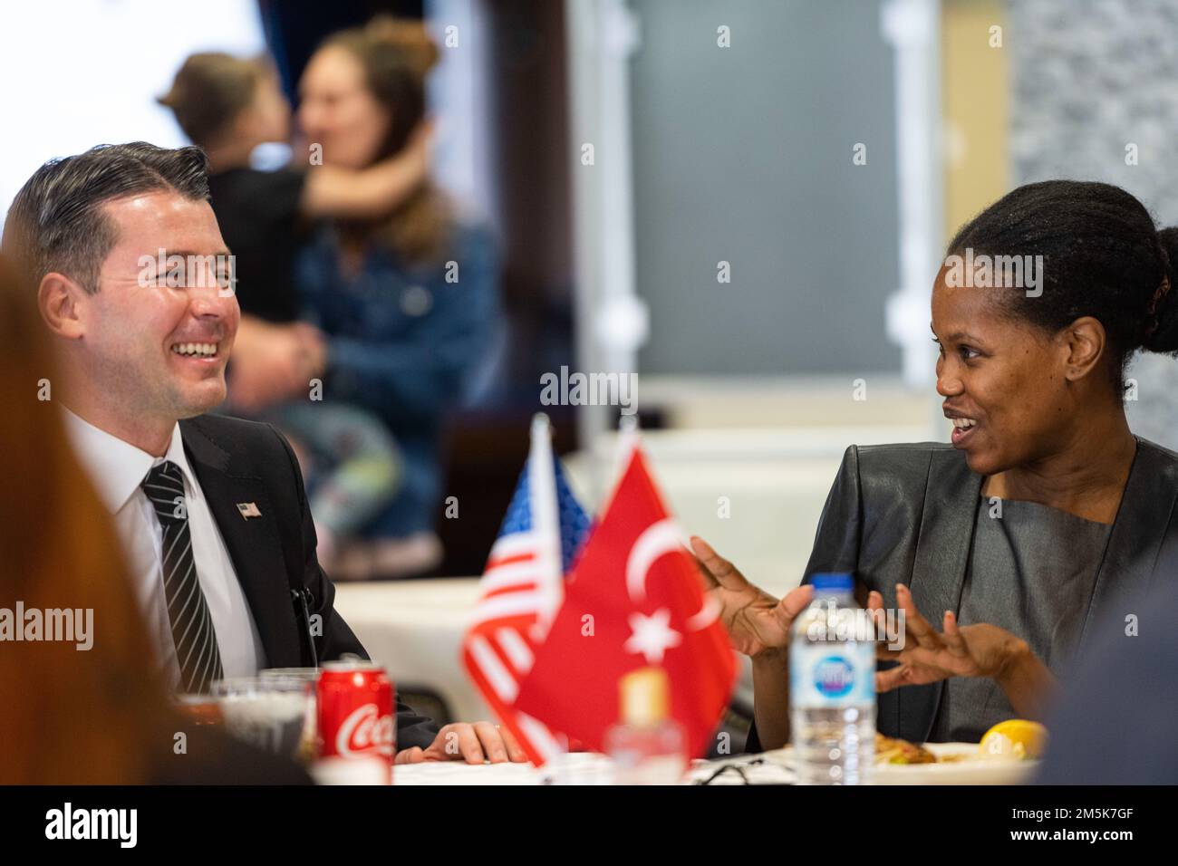 Andrew Simes (left), a civic leader, and U.S. Air Force Tech. Sgt ...