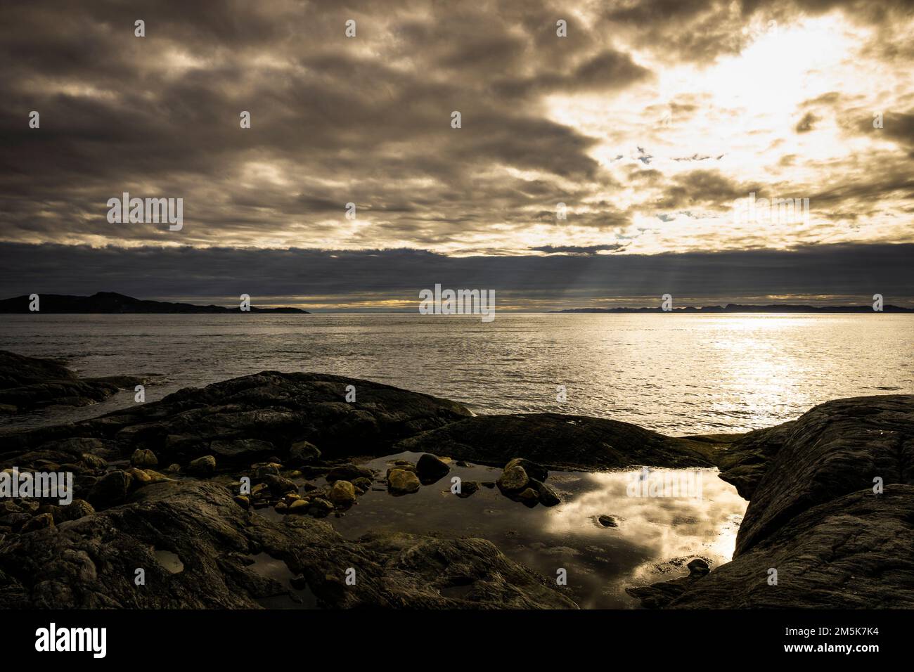 Shoreline around the port of Nuuk, Greenland Stock Photo - Alamy