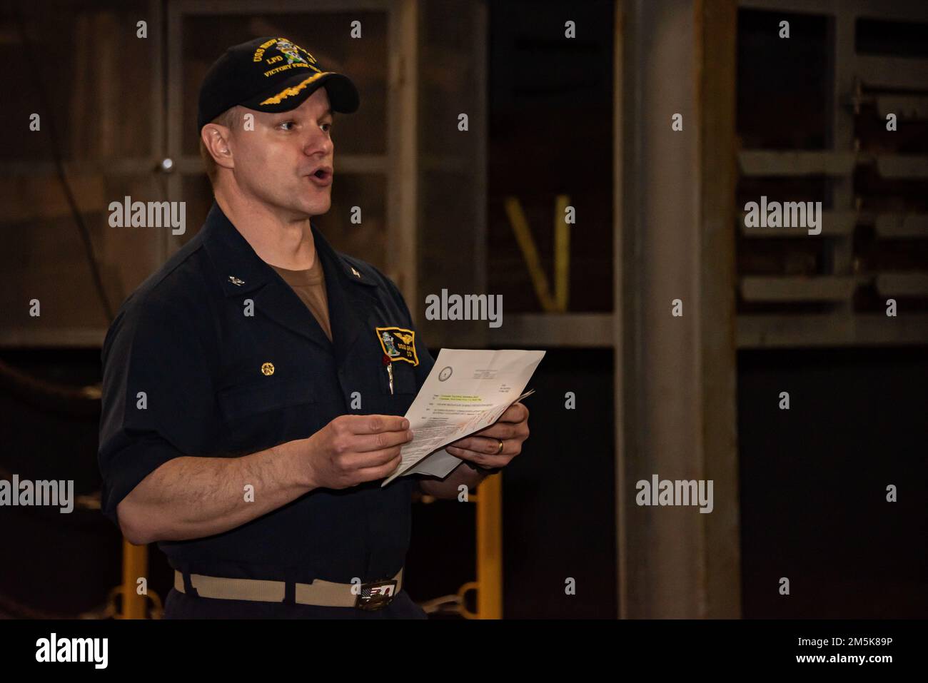 220321-N-XB010-1006 SASEBO, Japan (March 21, 2022) Captain Douglas ...