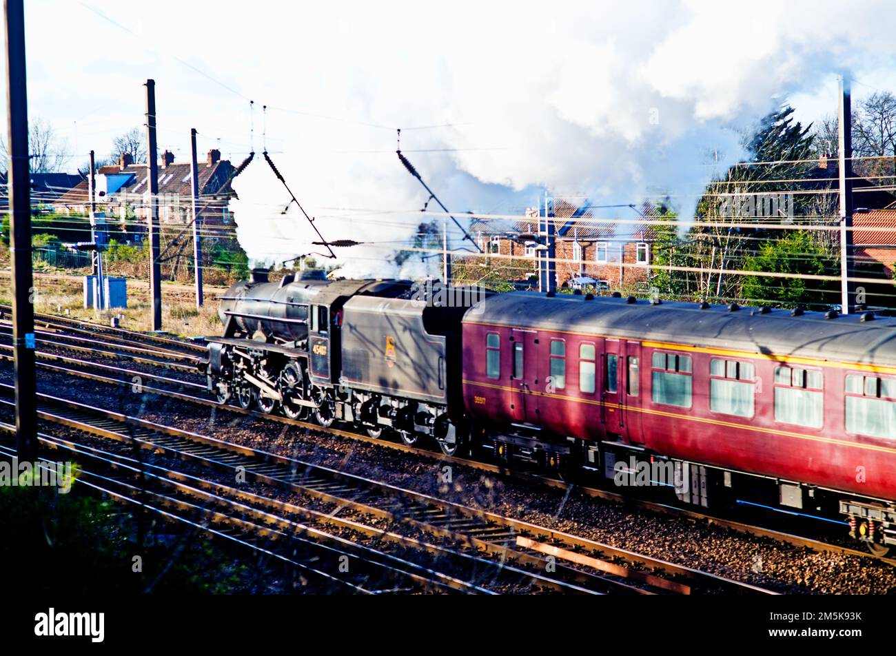 Black 5 no 45407 at Holgate, York, England, 29th Dec 2022 Stock Photo ...