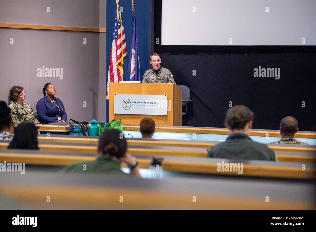 NEWPORT NEWS, VA. - Capt. Todd Marzano, commanding officer of aircraft ...