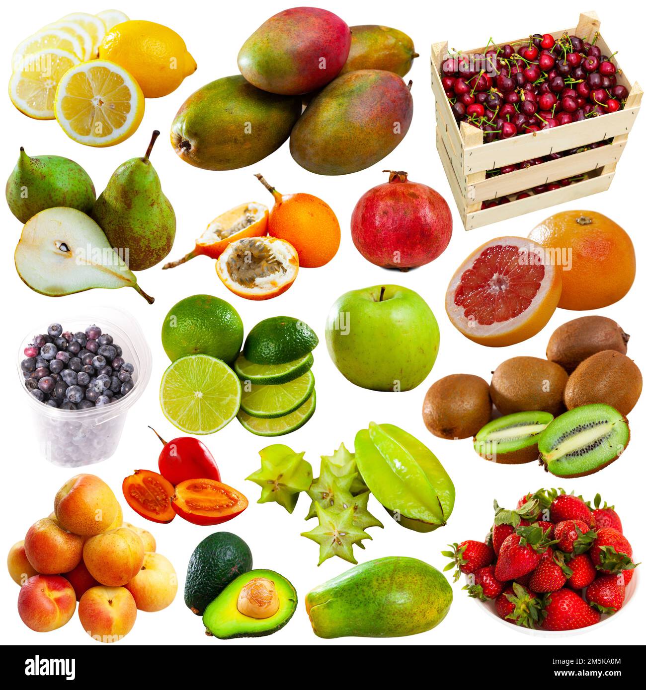 Types of fruits Cut Out Stock Images & Pictures - Alamy