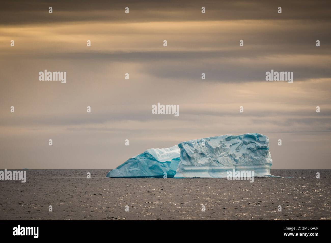 Large iceberg floating at sea in Baffin Bay, Nunavut, Canada Stock ...