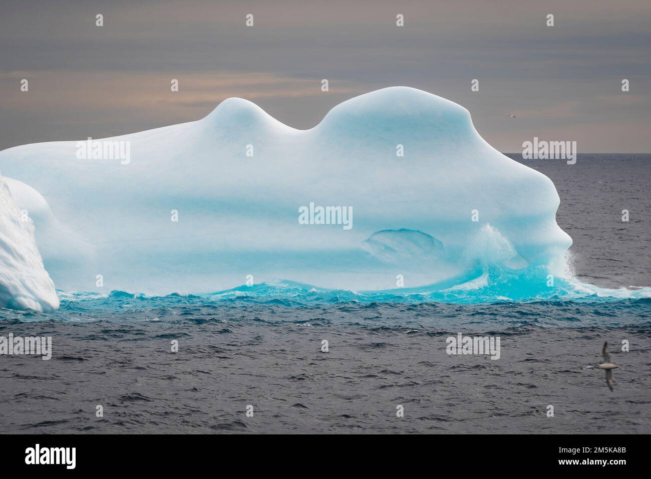 Large iceberg floating at sea in Baffin Bay, Nunavut, Canada Stock ...