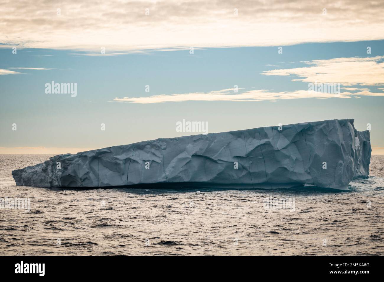 Large iceberg floating at sea in Baffin Bay, Nunavut, Canada Stock ...