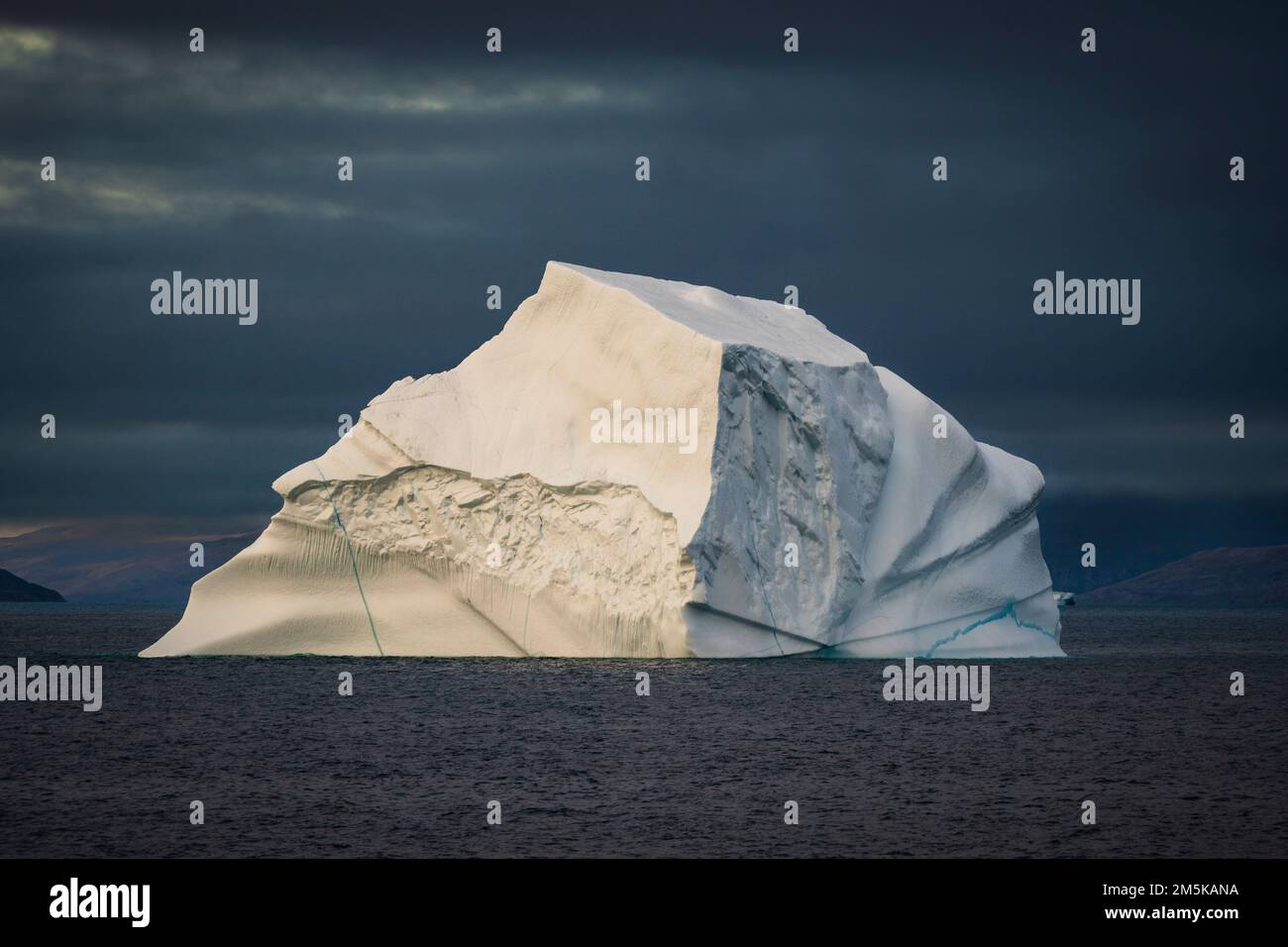 Large iceberg off the coast of Bylot Island, Nunavut, Canada Stock ...