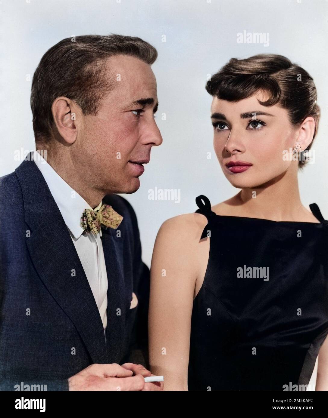 Humphrey Bogart and Audrey Hepburn in "Sabrina" (Paramount, 1954 ...