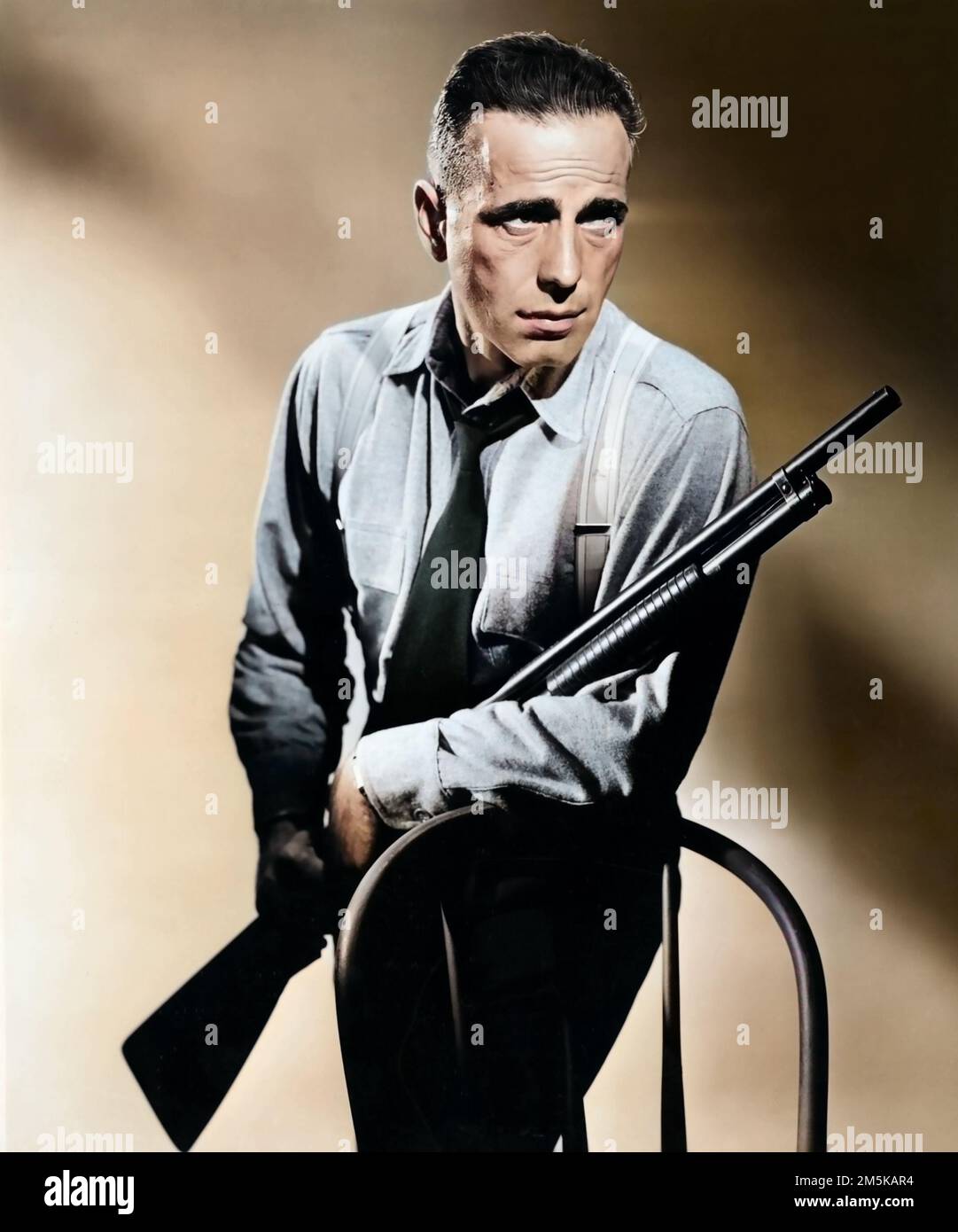 Humphrey Bogart in "High Sierra" (1941) colorized Stock Photo - Alamy