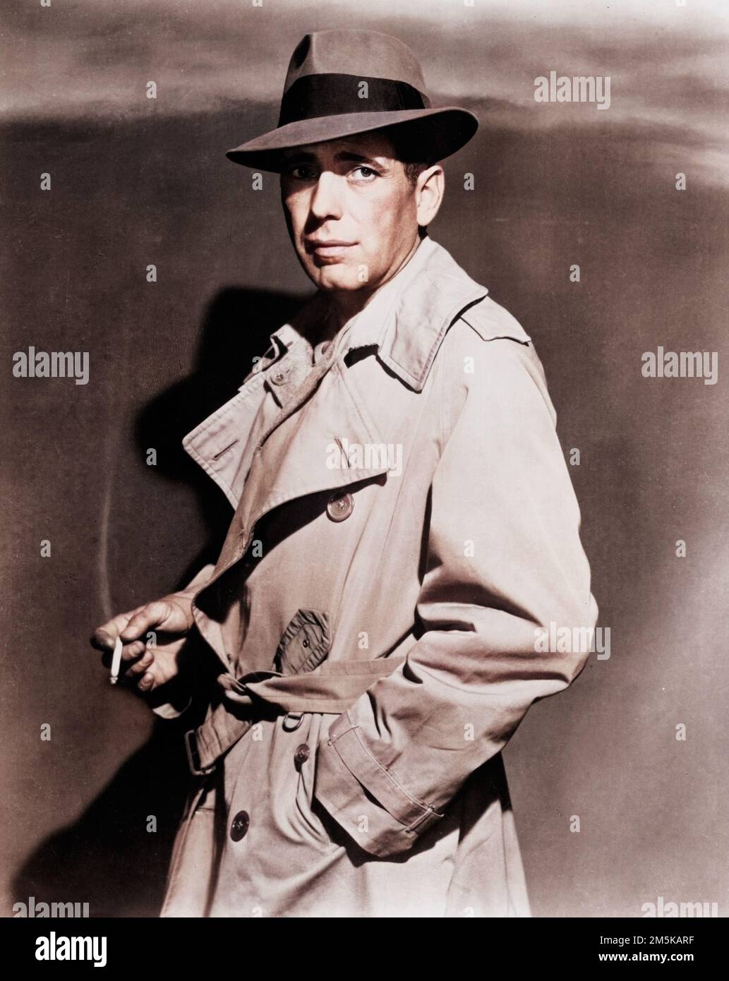 Humphrey Bogart publicity colorized photo Stock Photo - Alamy