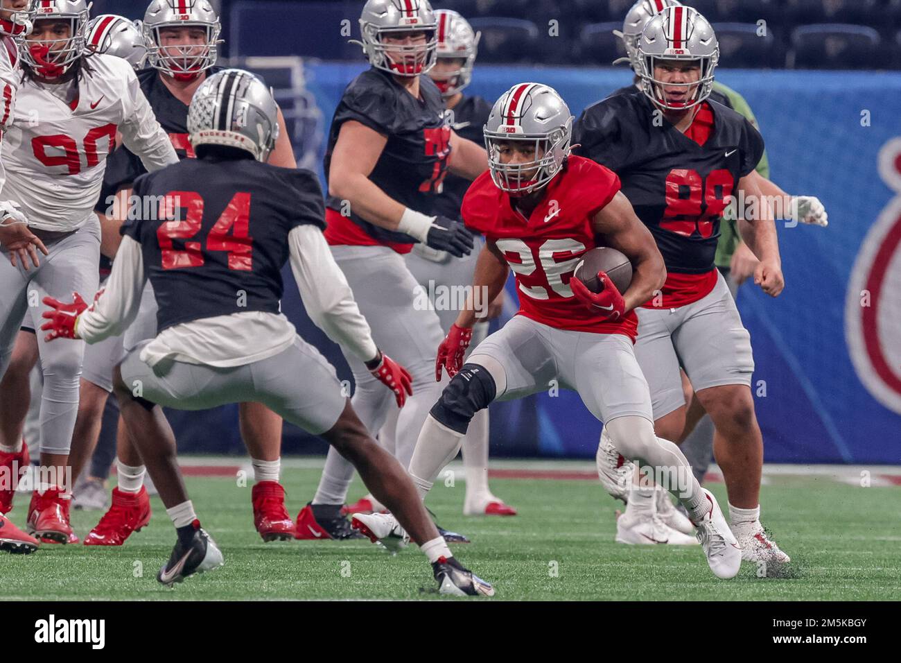 Atlanta, Georgia, USA. 29th Dec, 2022. Ohio State Buckeyes running back ...