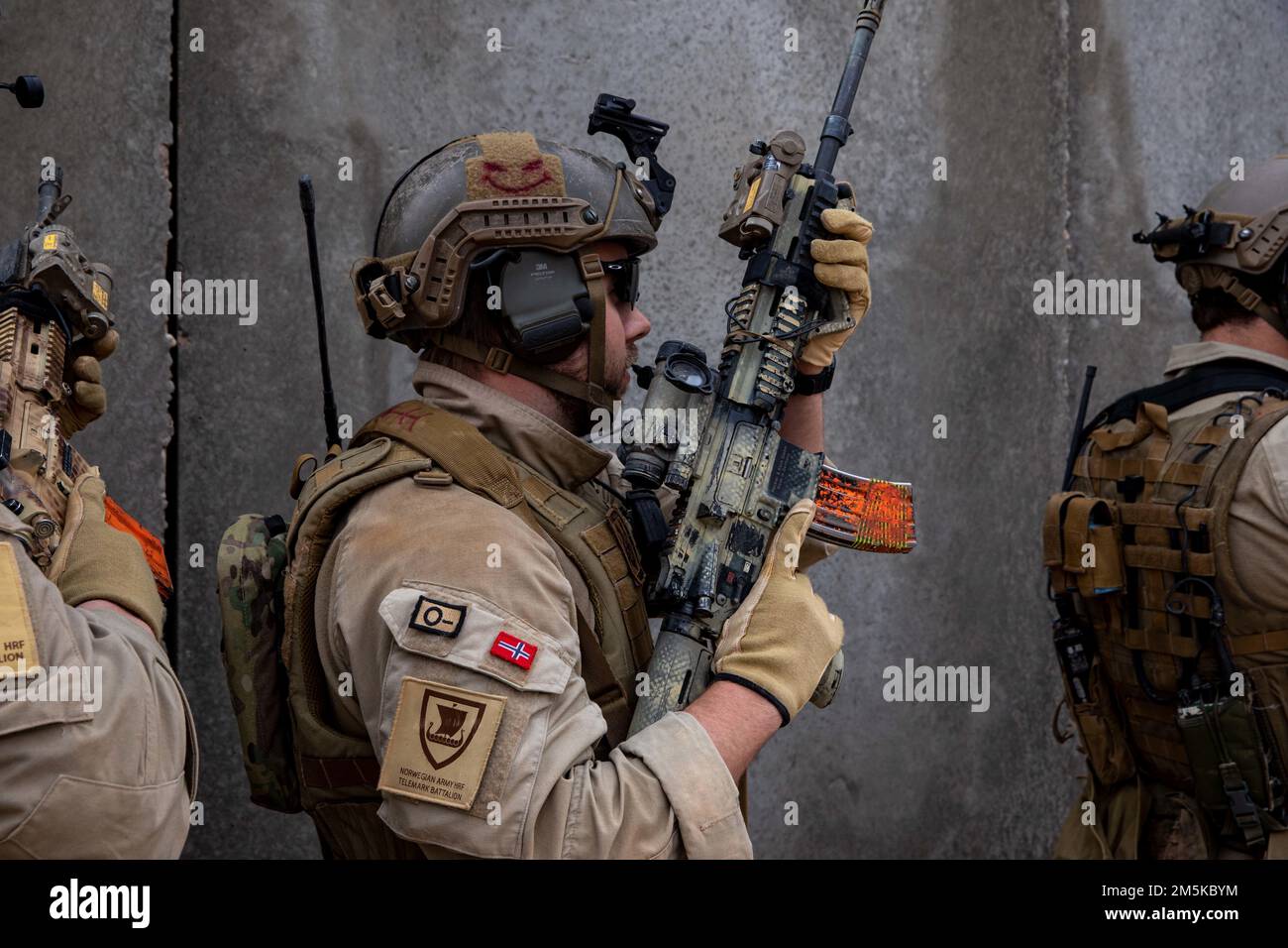 Norwegian rifleman, assigned to Telemark Battalion, Task Force Viking ...