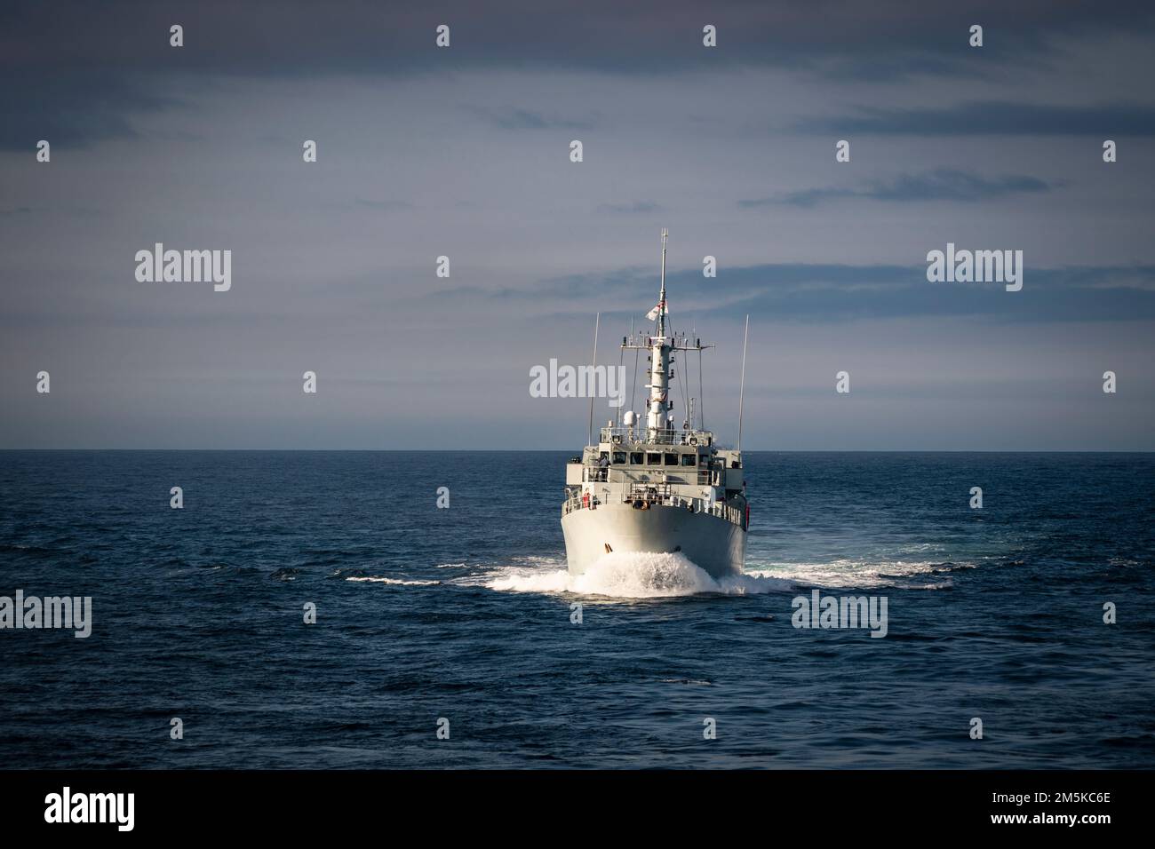 Minesweeper HMCS Goose Bay at sea during Operation Nanook 2022 Stock ...