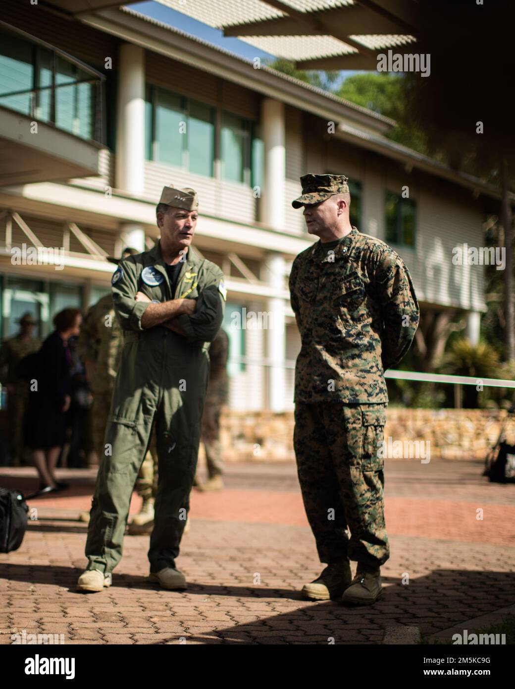From left, U.S. Navy Admiral John Aquilino, commander of United States ...
