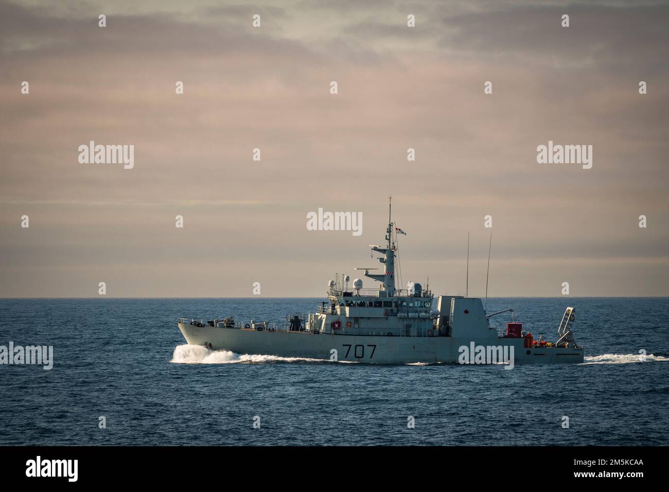 Minesweeper HMCS Goose Bay at sea during Operation Nanook 2022 Stock ...